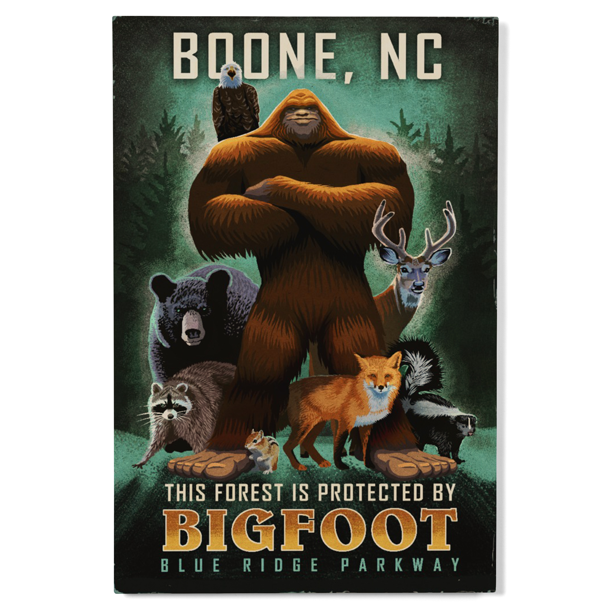 Boone, North Carolina, The Forest is protected by Bigfoot Birch Wood ...