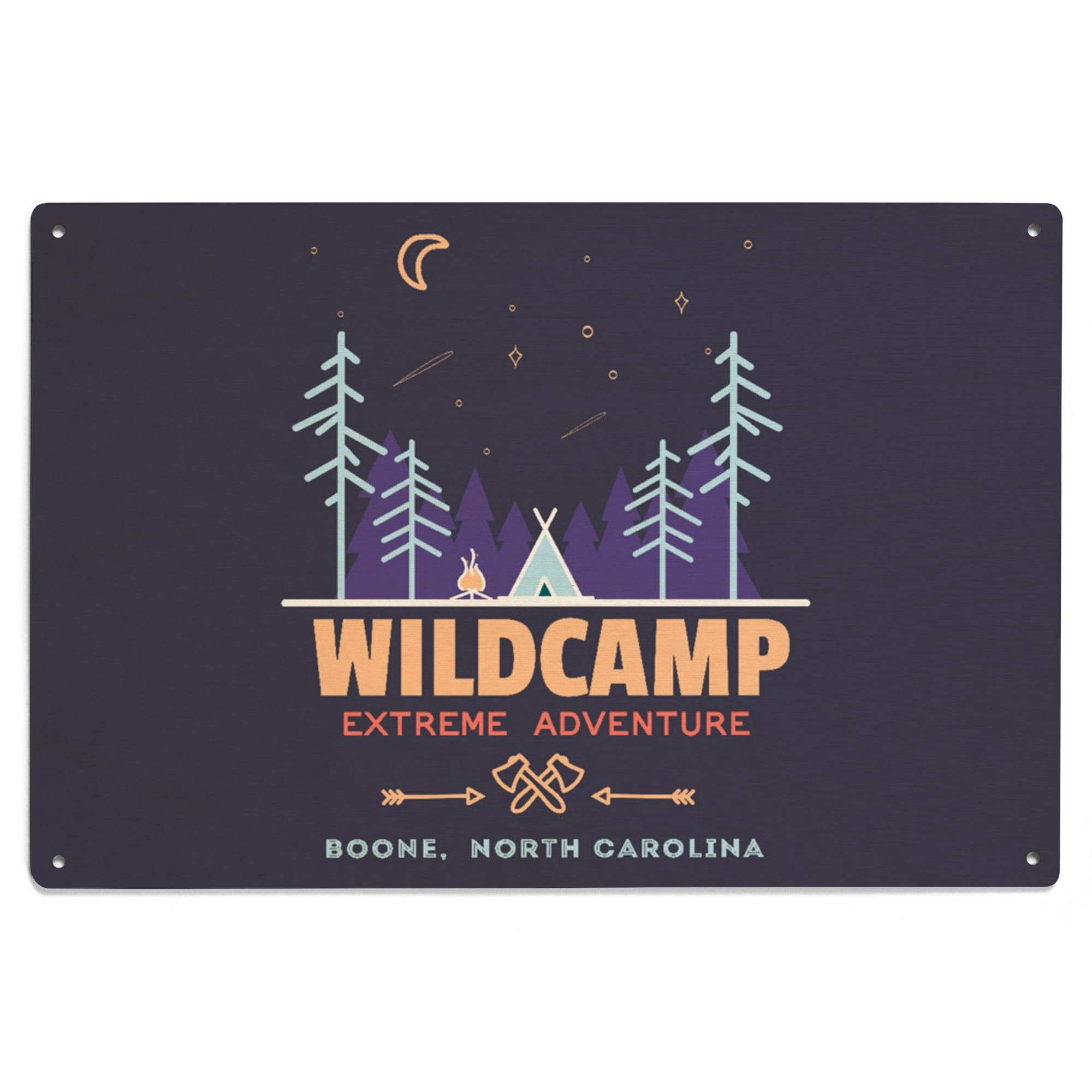 Boone, North Carolina, Wildcamp Extreme Adventure, Simple Vector ...