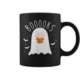 Booooks Halloween Cute Ghost Reading Library Books Coffee Mugs ...