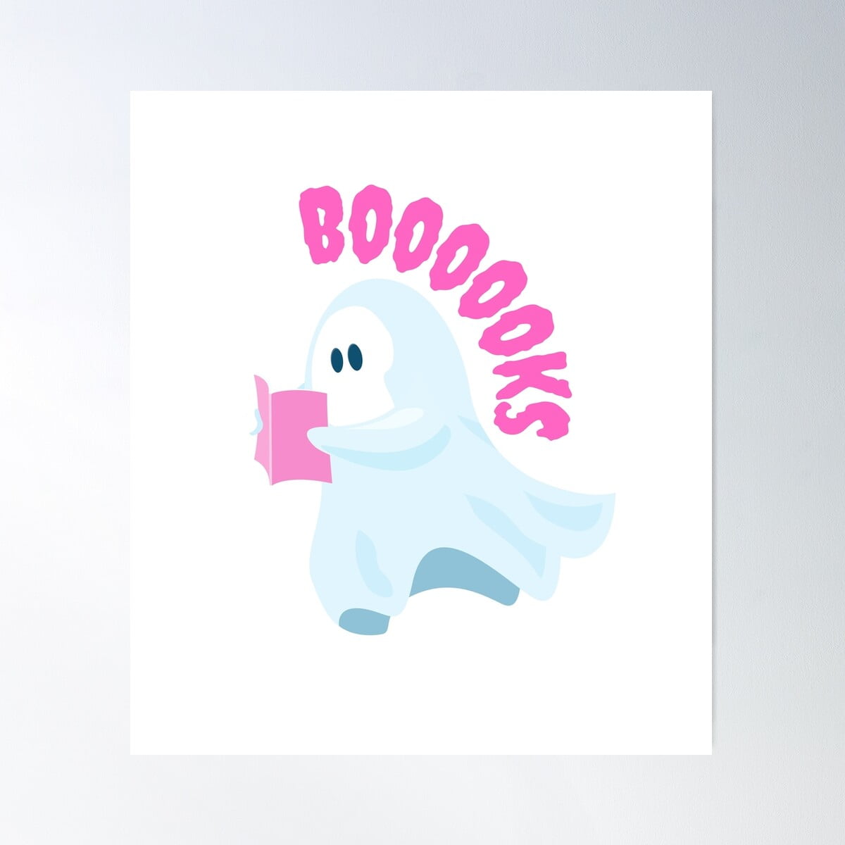 Boooooks Ghost Funny Ghost Pun Poster Wall Art Modern Wall Decor For ...