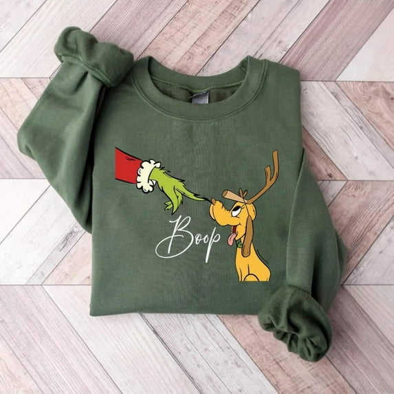 Boop Dog Christmas Sweatshirt, Max the Dog Holiday Outfit, Funny Grinch ...