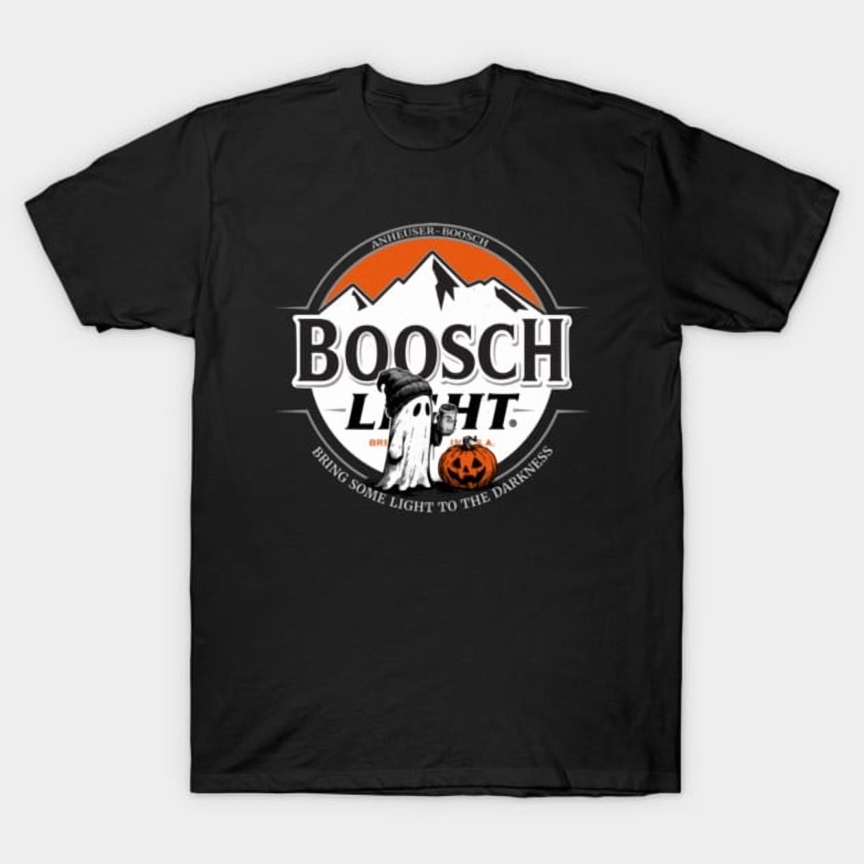 Boosch Light Ghost Beer Funny Halloween Boo Ghost Drinking Season Retro ...