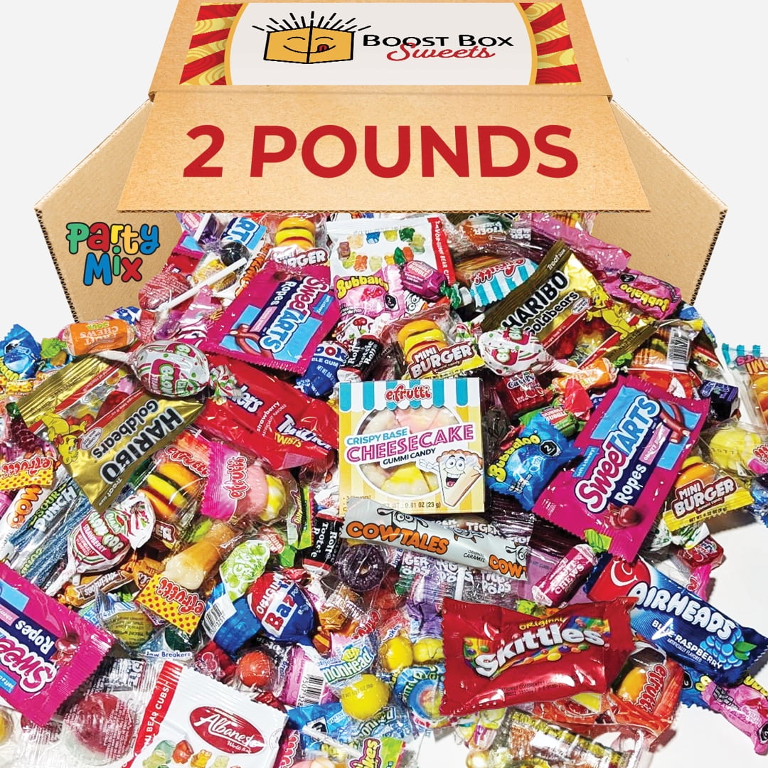 Boost Box Sweets Assorted Candy Party Mix Individually Wrapped Candies ...