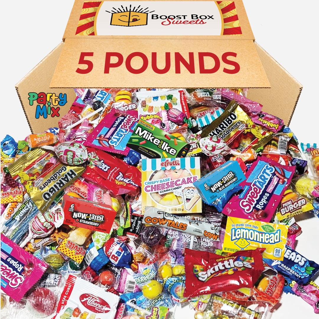 Boost Box Sweets Assorted Candy Party Mix Individually Wrapped Candies ...