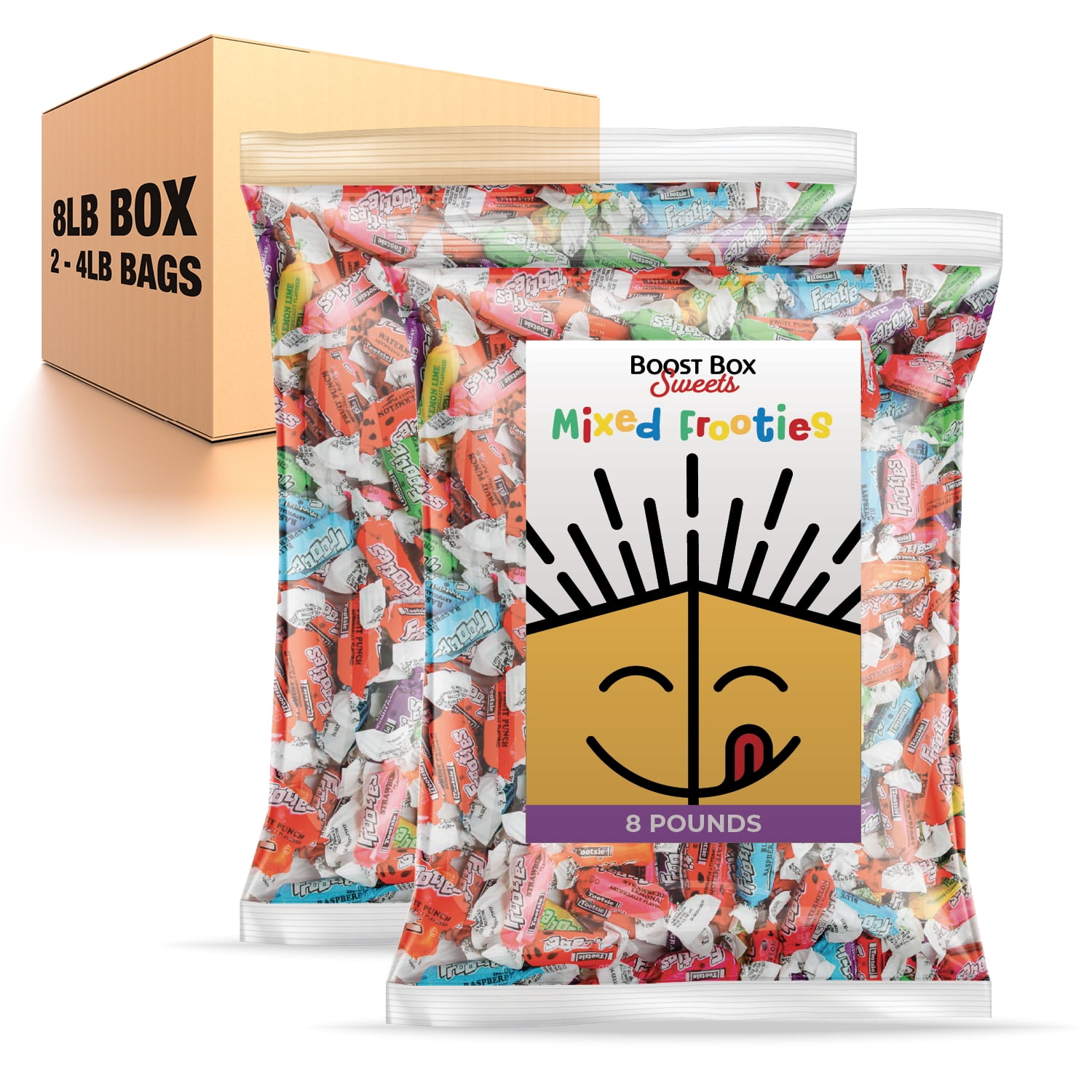 Boost Box Sweets - Individually Wrapped Candies - Assorted Mixed ...