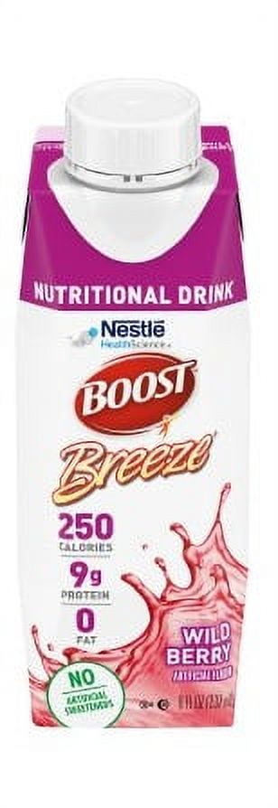 Boost Breeze Nutritional Drink, Wild Berry, Peach, Clear Liquid Protein ...