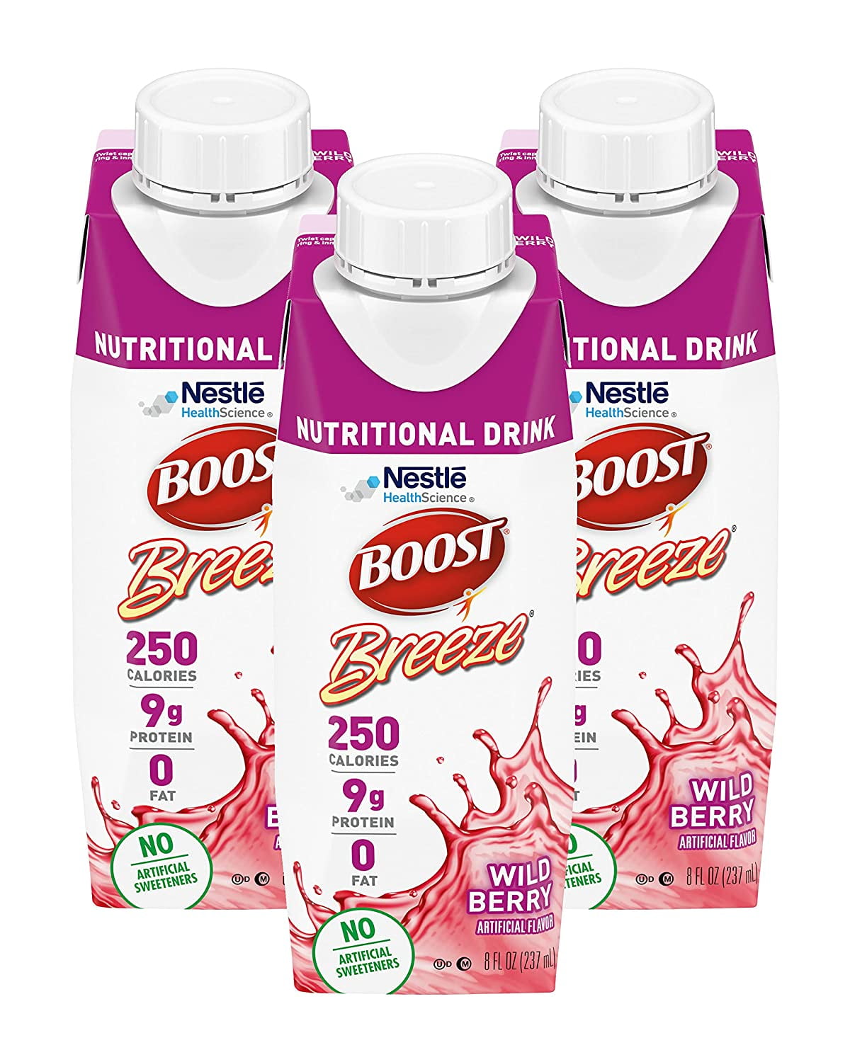 Boost Breeze Clear Fruit Liquid Nutrition Drink, Orange and Wild Berry ...