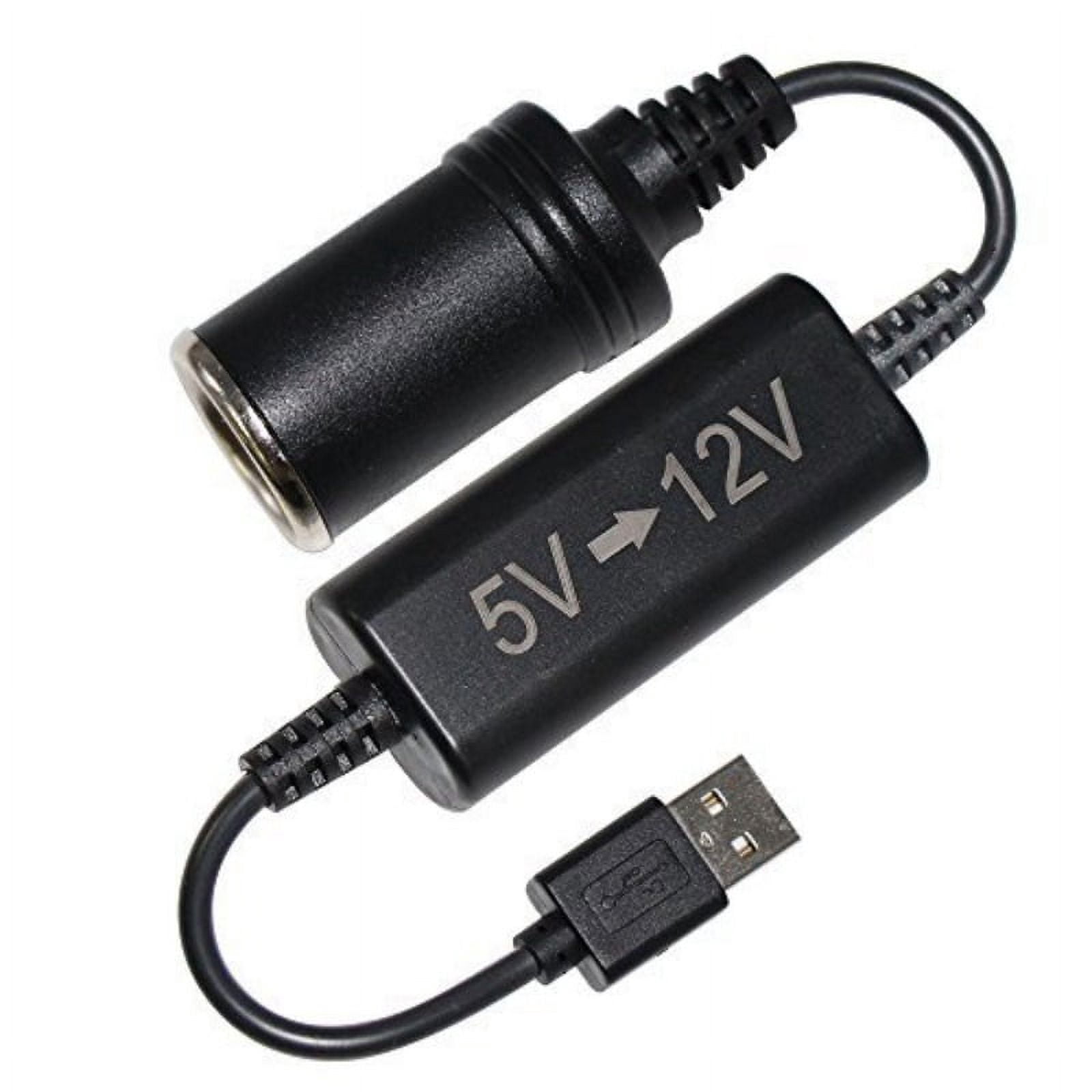 Popvcly Boost Converter Adapter with 5V USB Port to 12V Cigarette ...