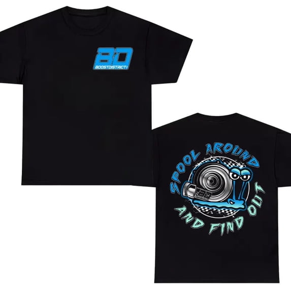 Boost District Spool Around Turbo Snail Racing T-Shirt All Size S-5Xl ...