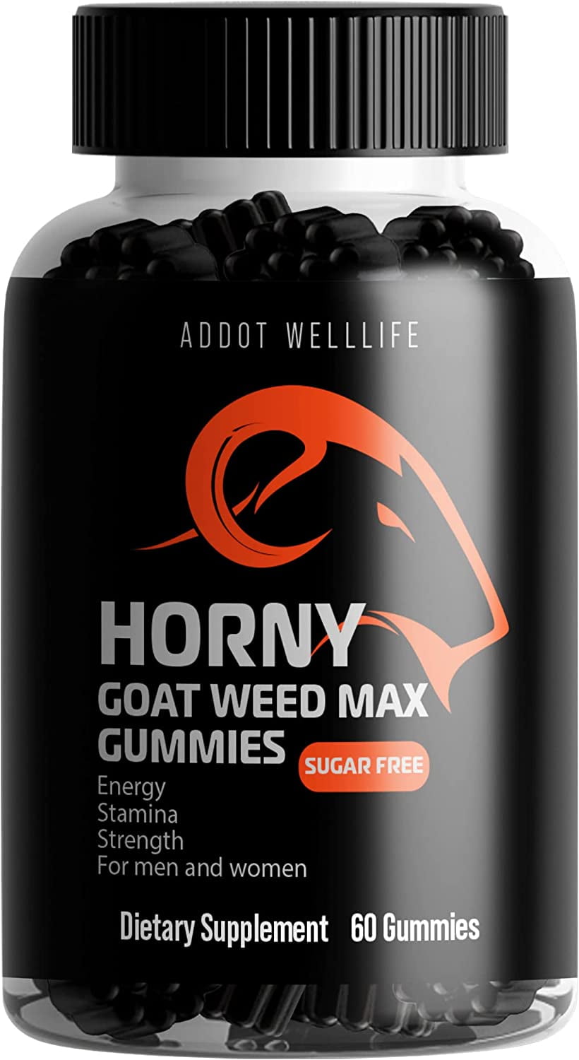 Premium Horny Goat Weed Gummies - Libido Booster for Adults, Energy ...