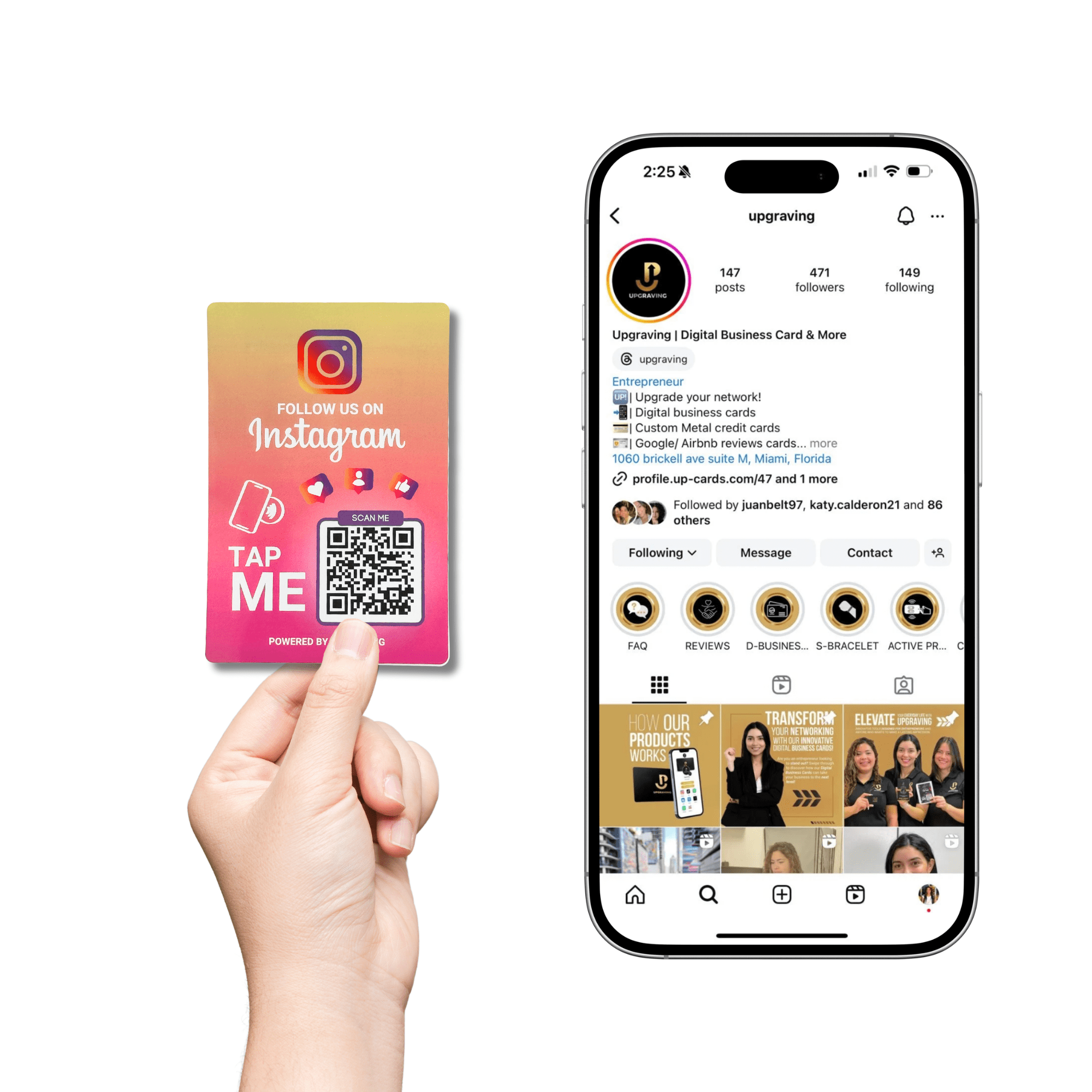 Boost Followers with Reusable QR & NFC Tap Sticker - Easy Follow Tap ...