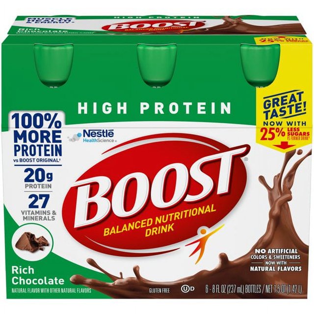 Boost High Protein Complete Nutritional Drink, Chocolate Sensation, 8 ...