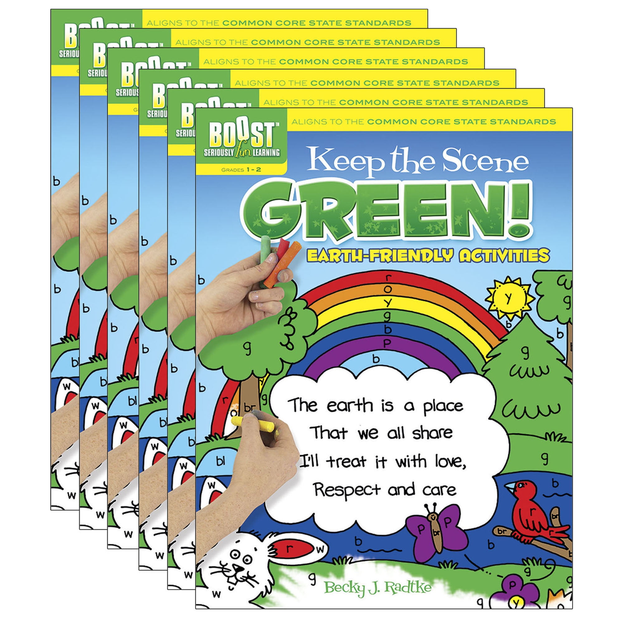 Boost Keep The Scene Green Coloring Book Grades 1-2, Pack of 6 ...