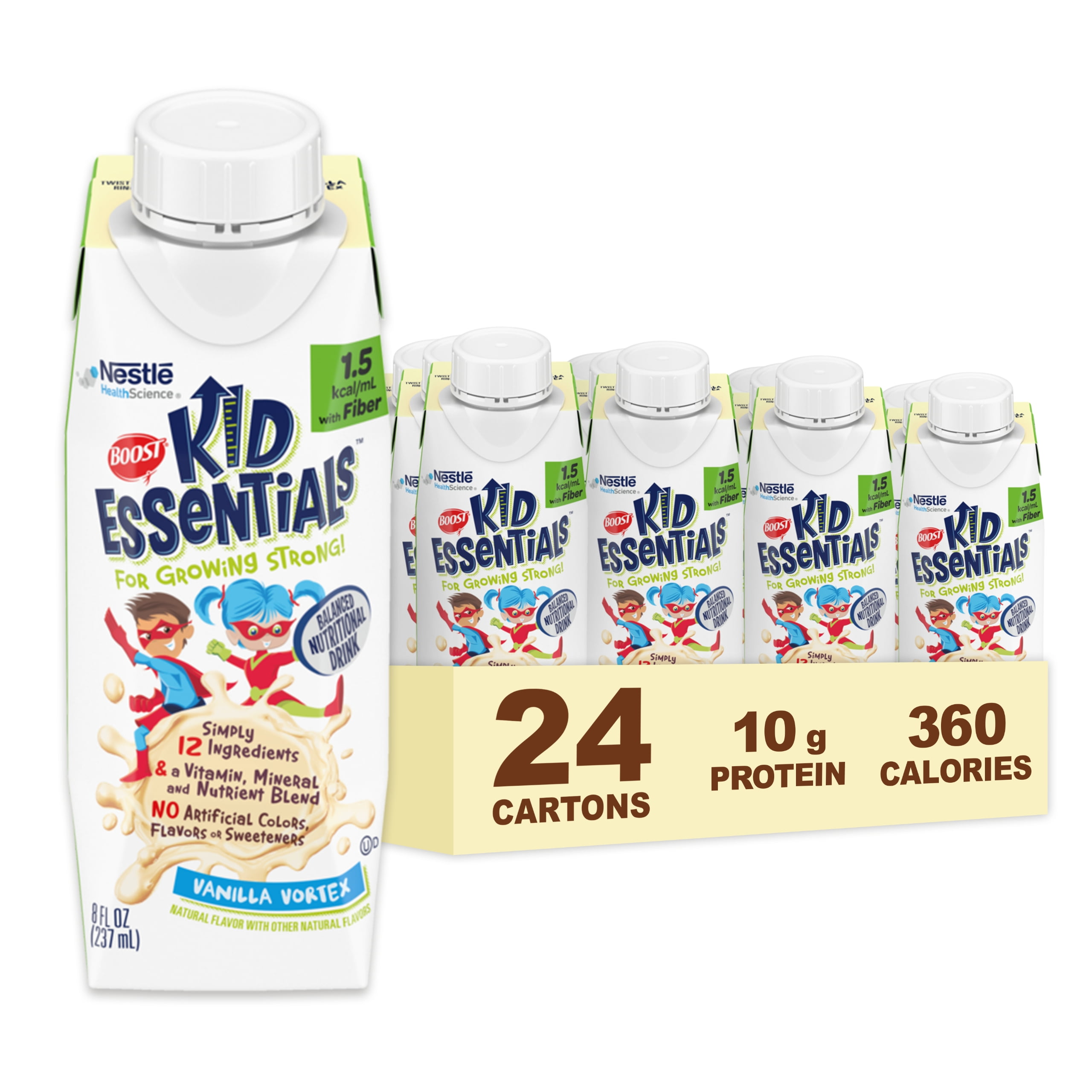 BOOST Kid Essentials 1.5 with Fiber Pediatric Supplement, Vanilla ...