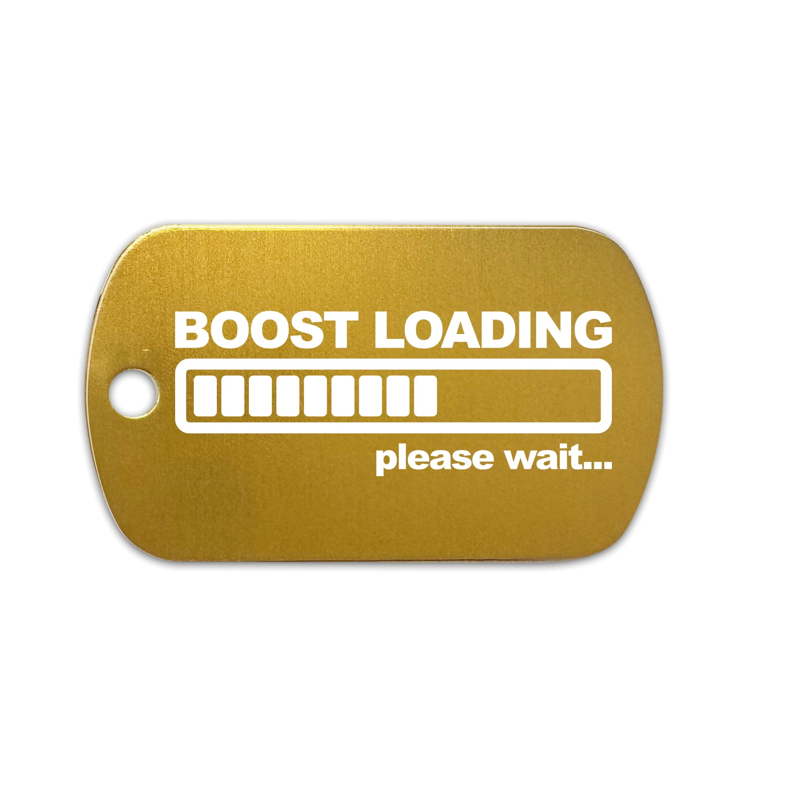 Boost Loading GI Dog Tag Aluminum Keychain jdm kdm import turbo drift ...