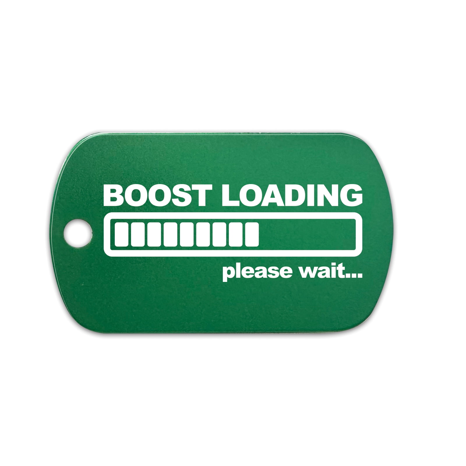 Boost Loading GI Dog Tag Aluminum Keychain jdm kdm import turbo drift ...
