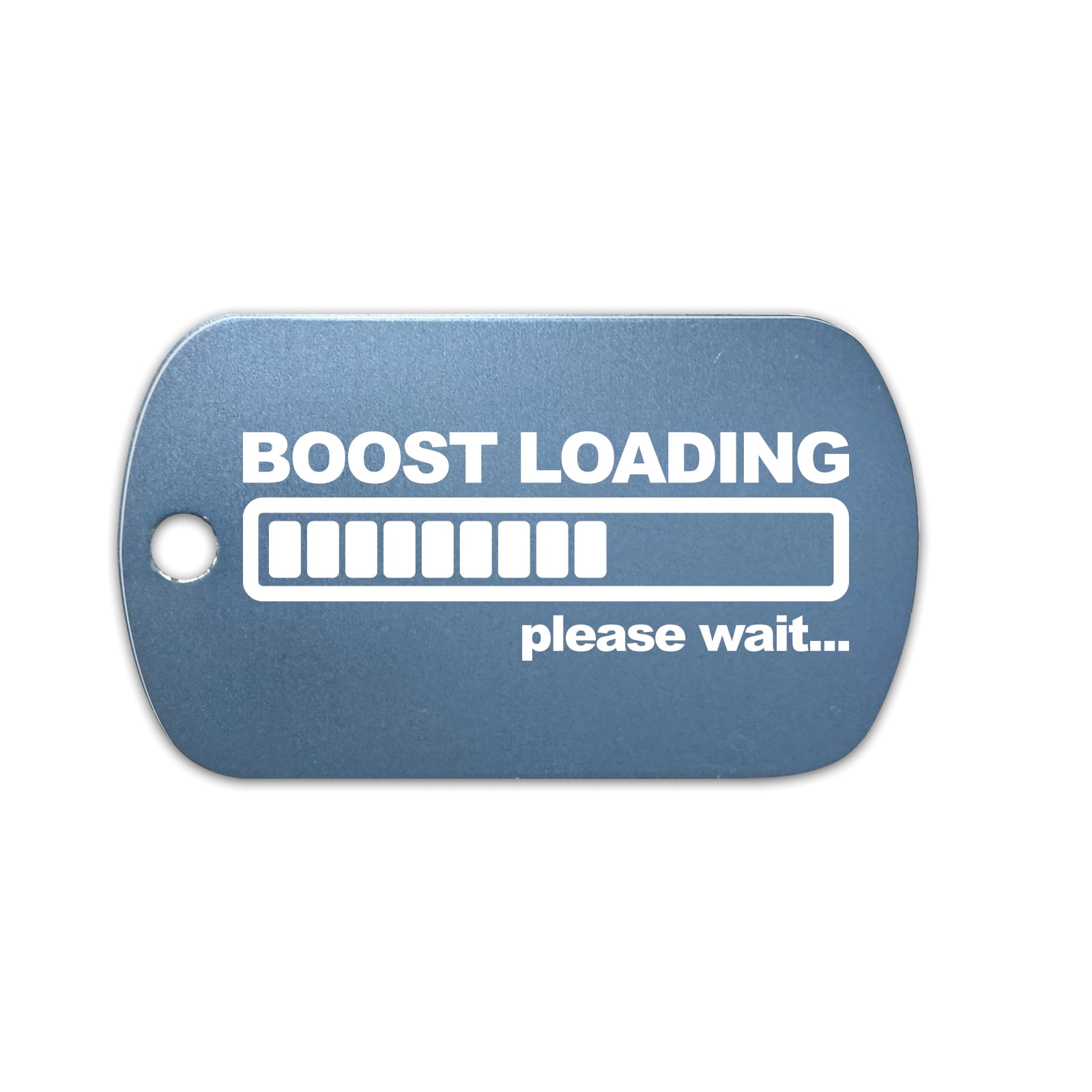 Boost Loading GI Dog Tag Aluminum Keychain jdm kdm import turbo drift ...