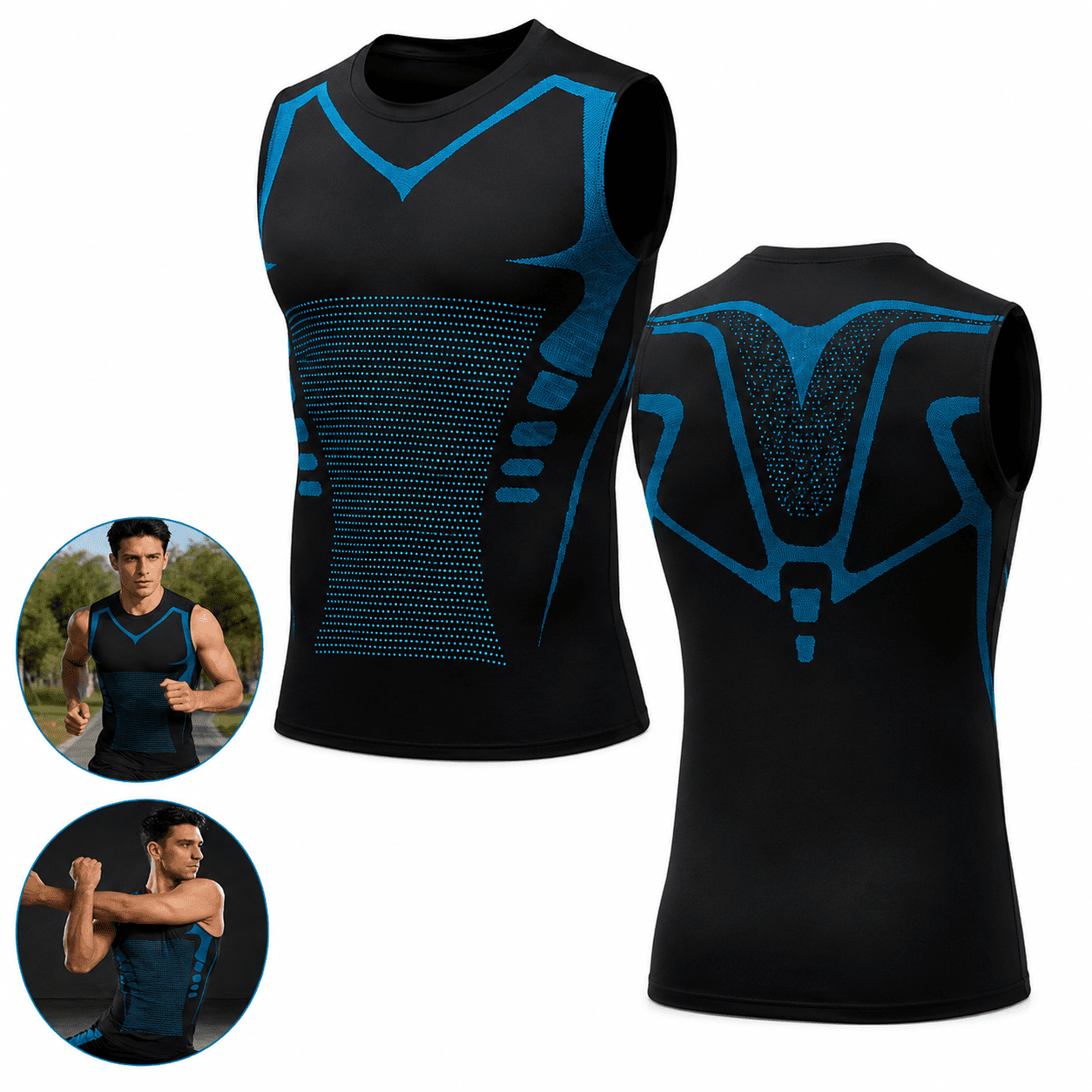 Boost Men Shirt, Men Sleeveless Compression Tank Top, Quick Dry ...