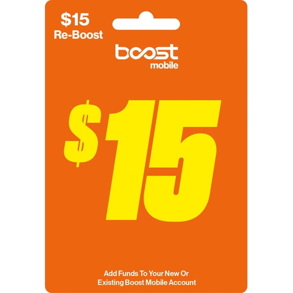 Boost Mobile $15 e-PIN Top Up (Email Delivery) - Walmart.com