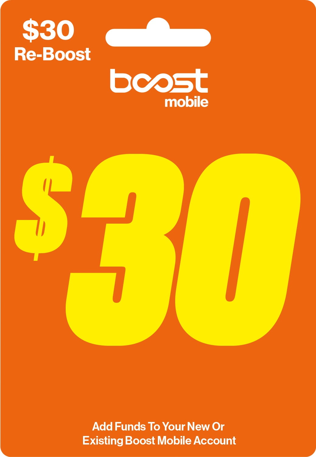 Free Shipping! Boost Mobile $30 Direct Top Up, Digital Recharge Card ...