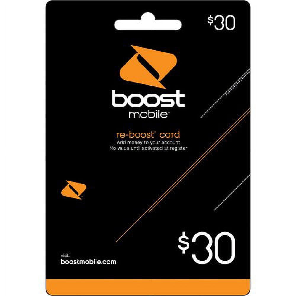 Boost Mobile $30 Re-Boost Card - Walmart Business Supplies