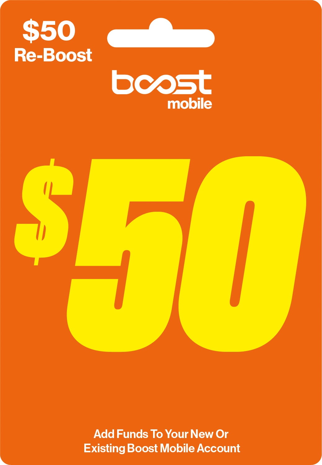 Boost Mobile $50 e-PIN Top Up (Email Delivery) - Walmart.com