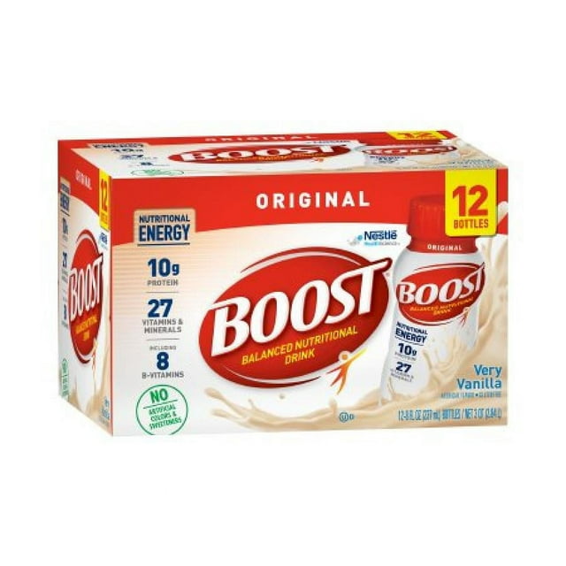 Boost Original Very Vanilla Balanced Nutritional Drink, 8oz Bottle ...