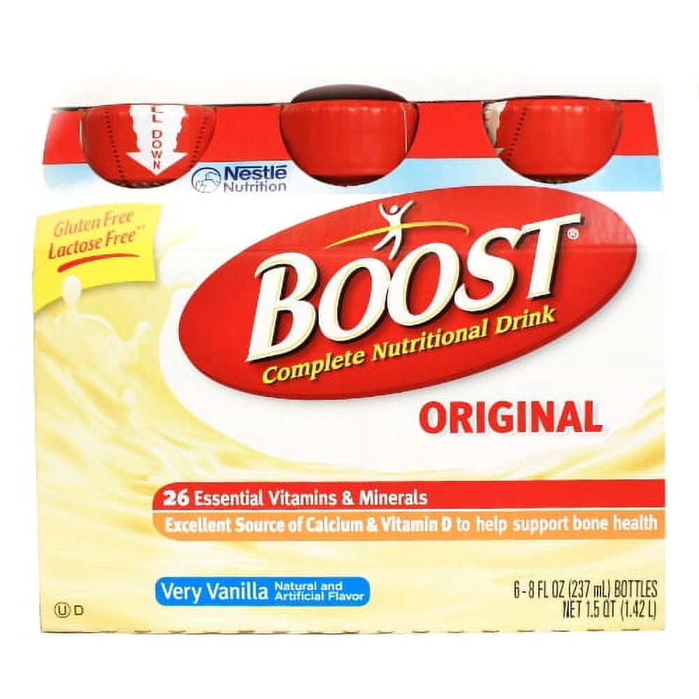 Boost Original Complete Very Vanilla Nutritional Drink, 6 Count (Pack ...