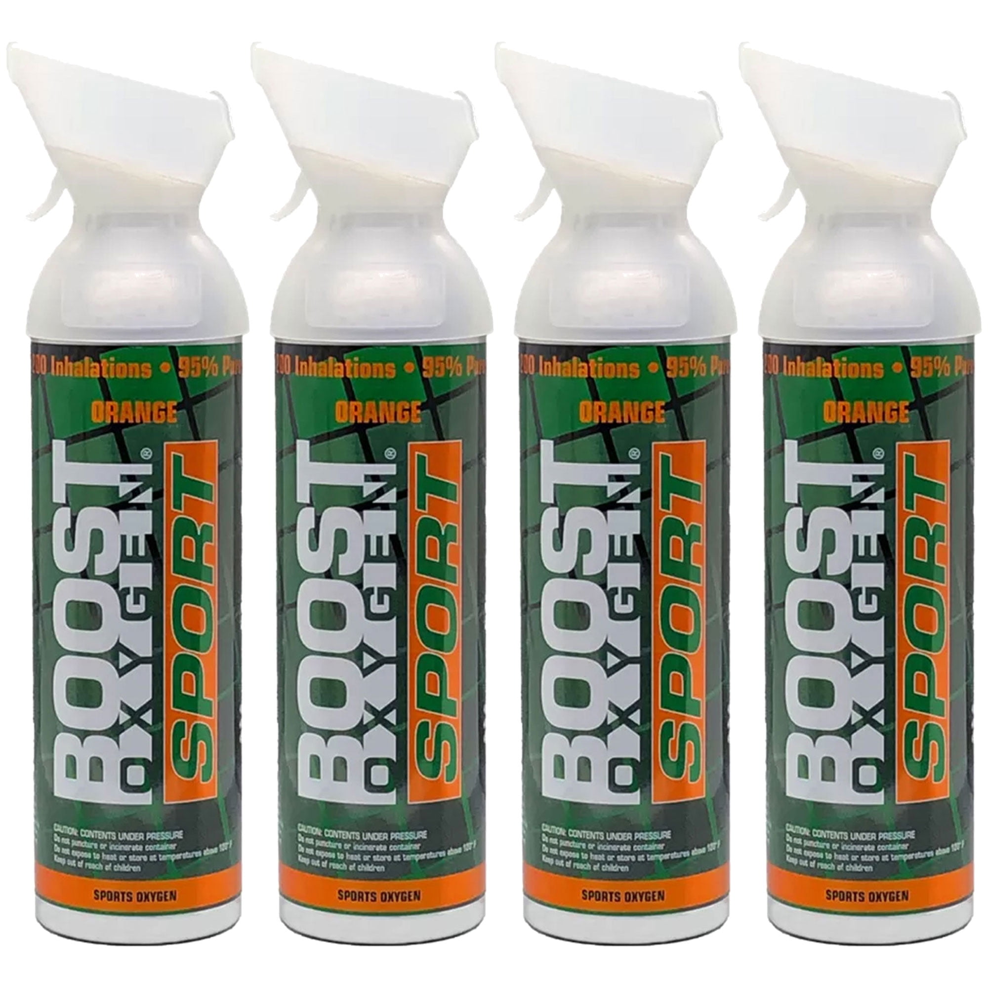 Boost Oxygen Large SPORT Orange Aroma 10 L Canister for Support, (4 ...