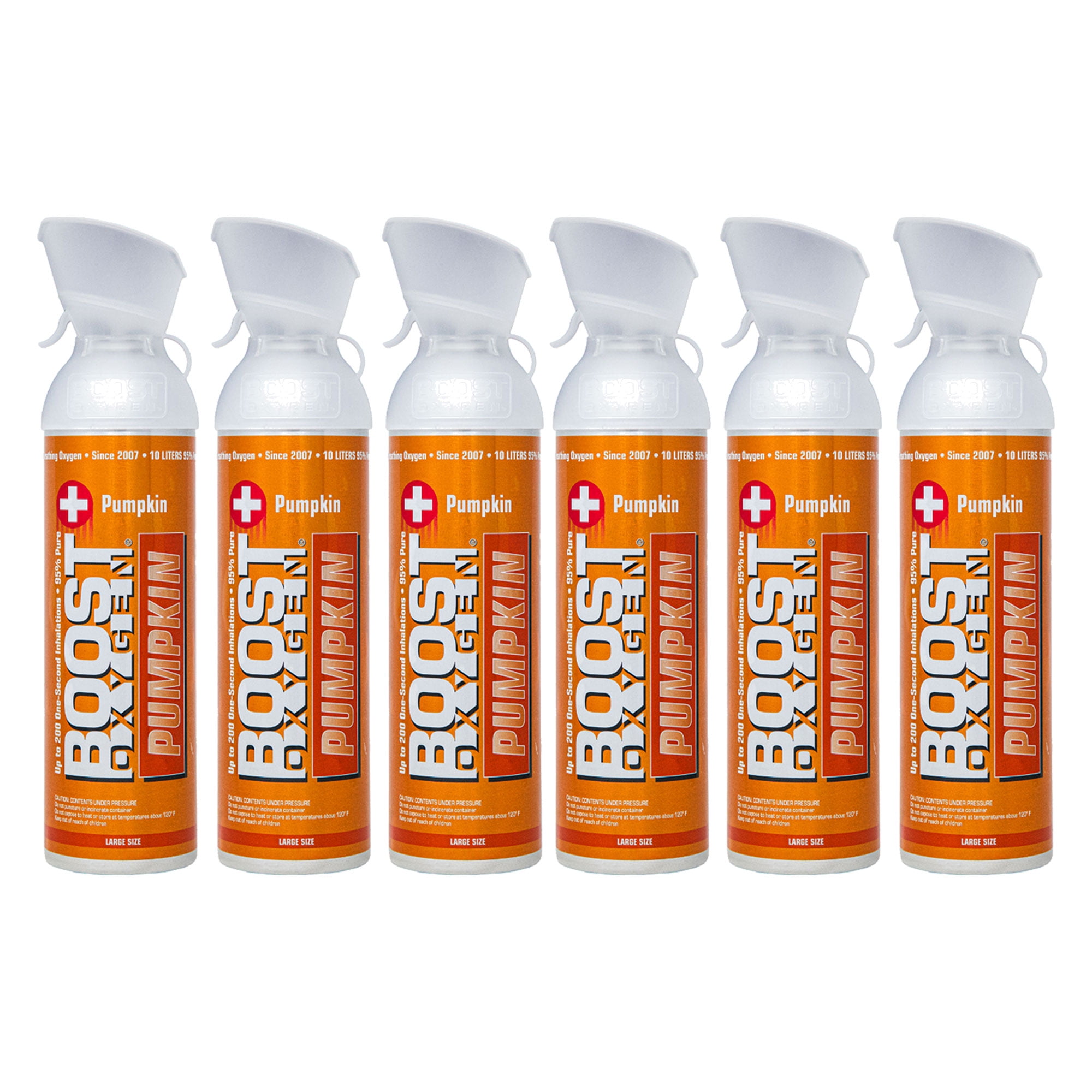 Boost Oxygen Large Pumpkin Spice 10L Canister Respiratory Support, 6 ...