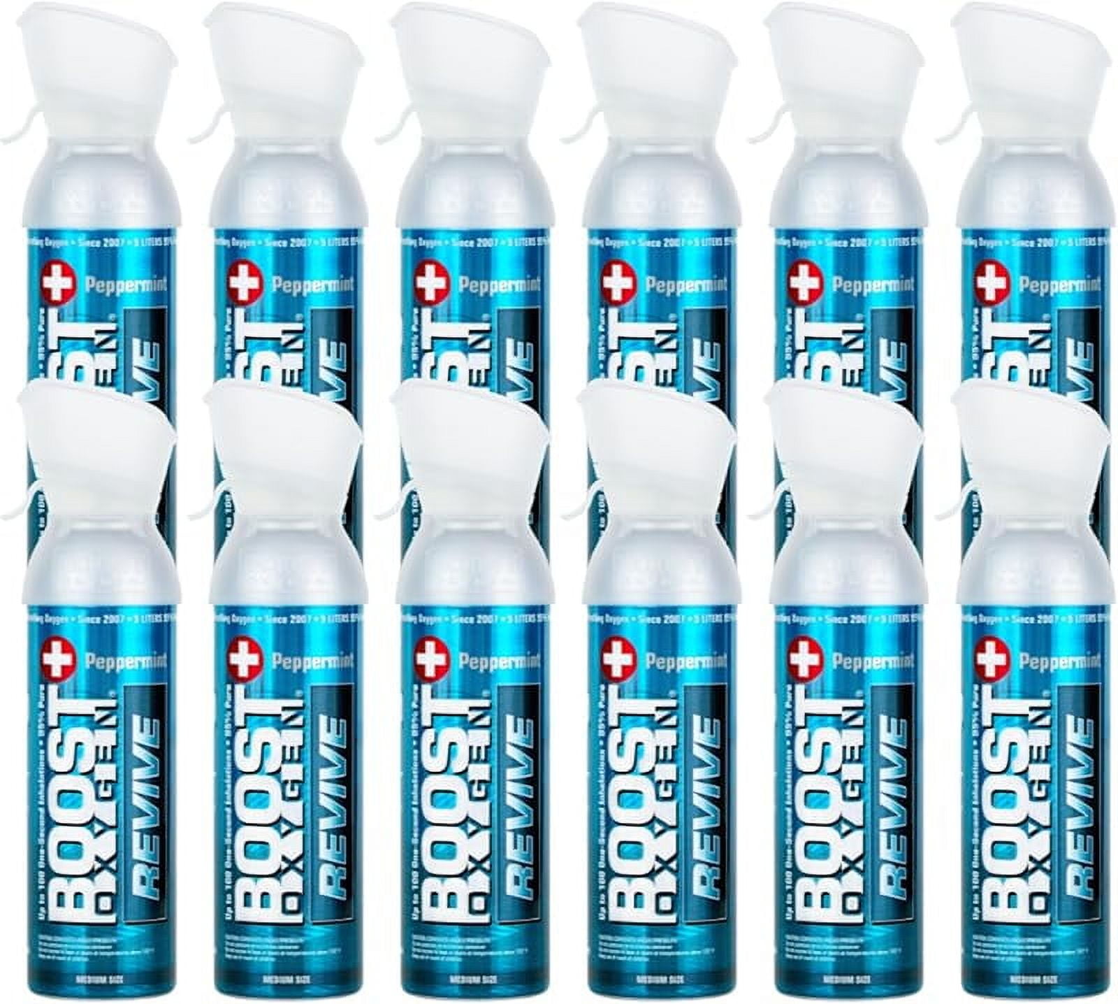 Boost Oxygen Medium Revive Peppermint Aroma 5 Liter Canister | All-Natural Resiratory Support ...