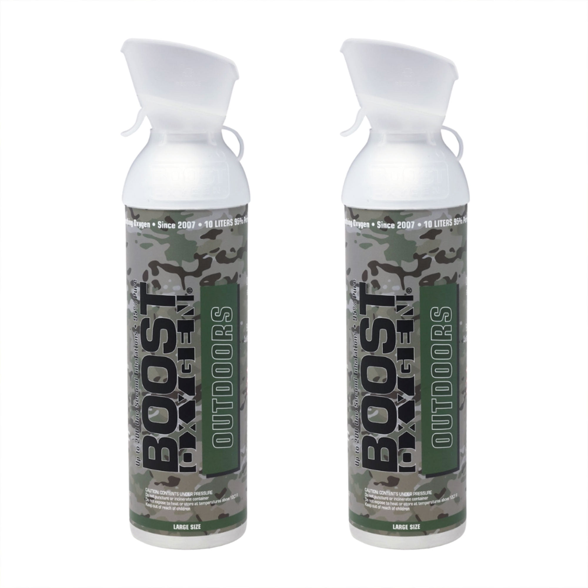 Boost Oxygen Outdoors Natural 10 L Pure Canned Oxygen Canister (2 Pack ...