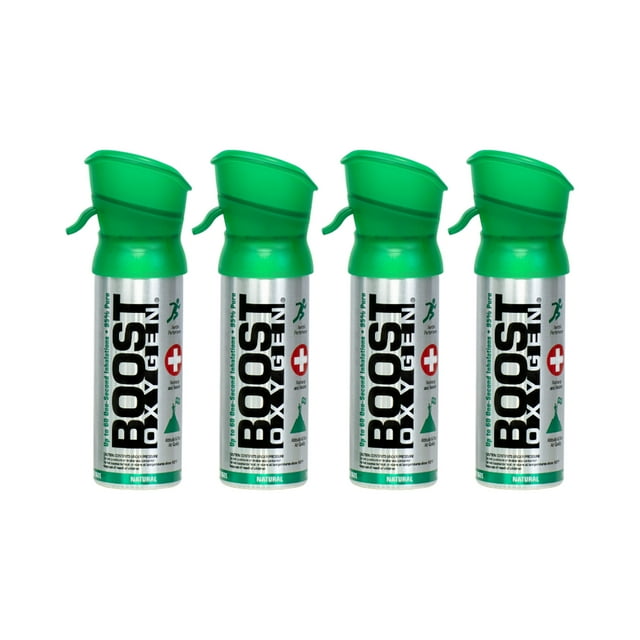 Boost Oxygen Pocket Size 3L Respiratory Support Canister, Natural, 4 ...