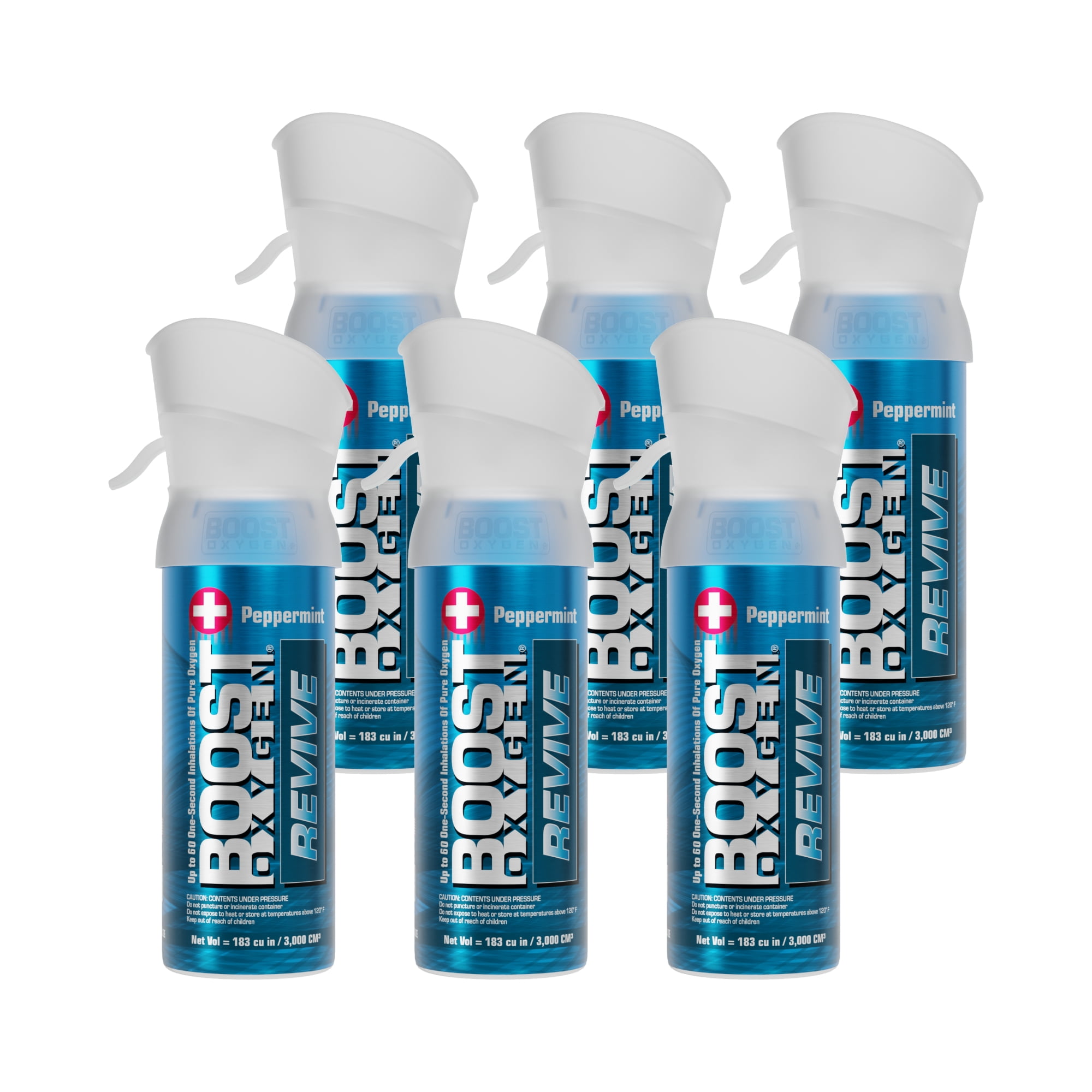 Boost Oxygen 3L Pocket-Sized Peppermint Canned Oxygen with Mouthpiece ...