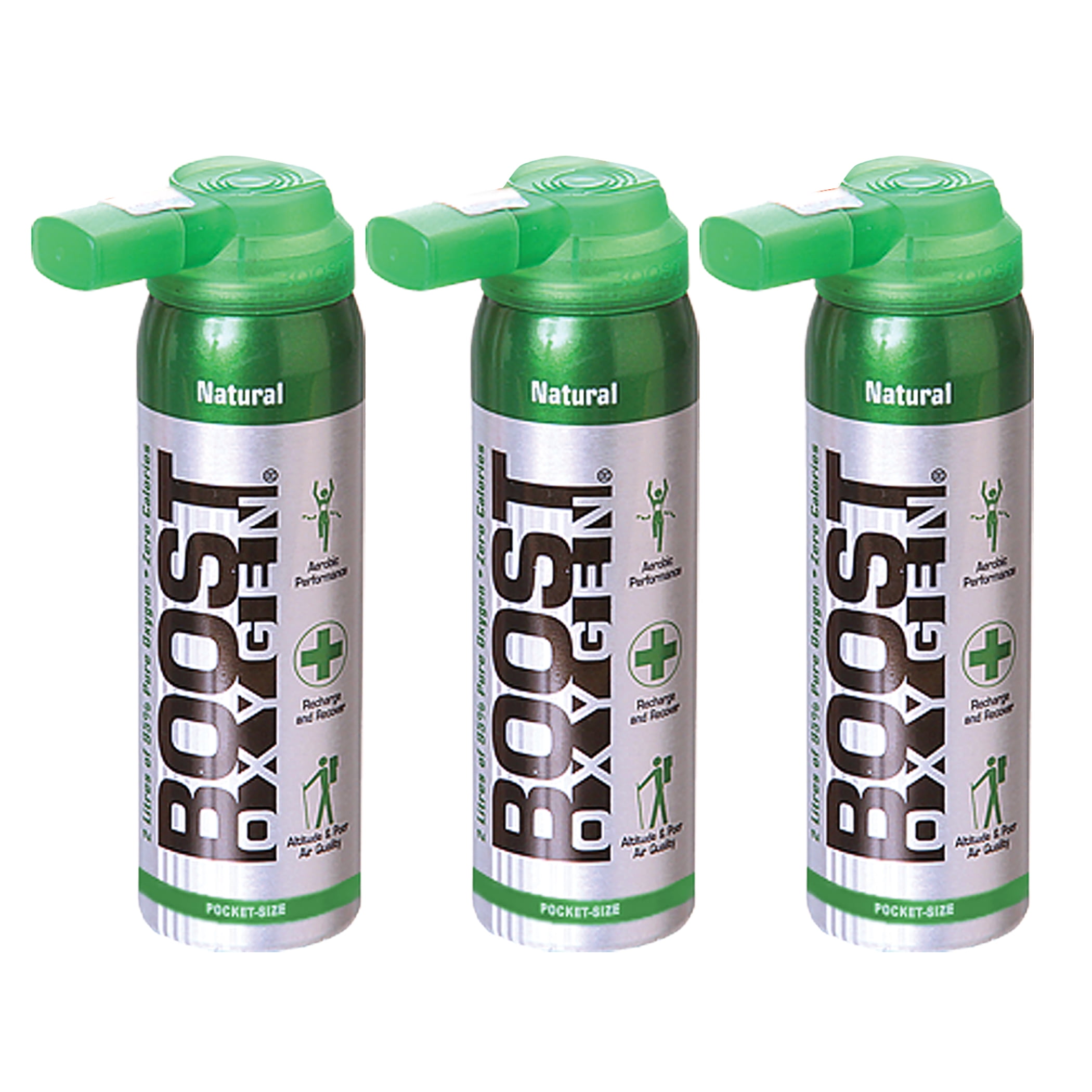 Boost Oxygen Pocket Size 3 Pack 2 Liter Natural Flavorless Supplemental ...