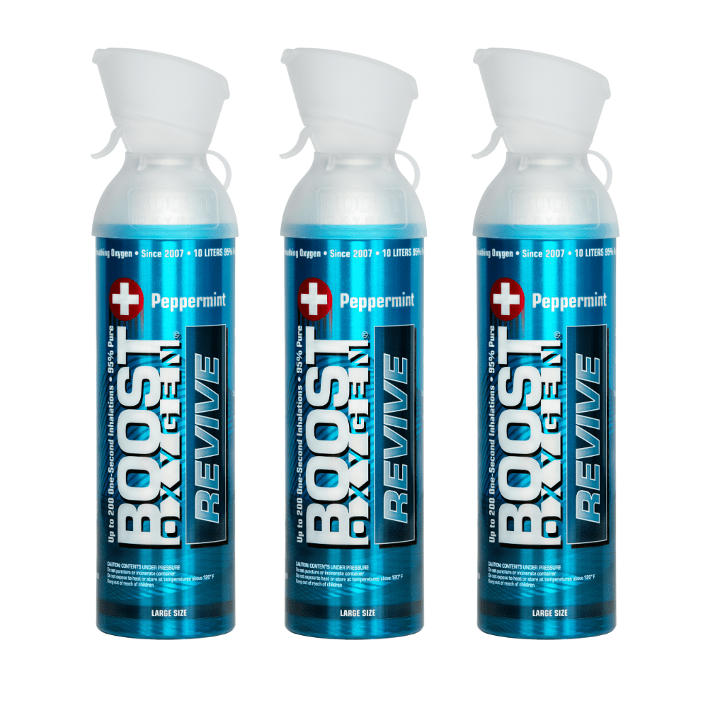 Boost Oxygen REVIVE Peppermint Large 10 Liter 3 Pack, Supplemental ...