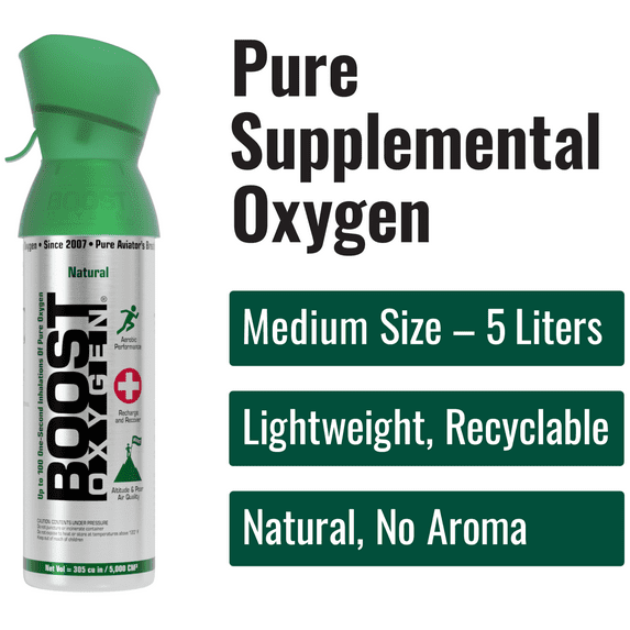 Boost Oxygen - Personal Portable Canister - Natural Respiratory Support ...