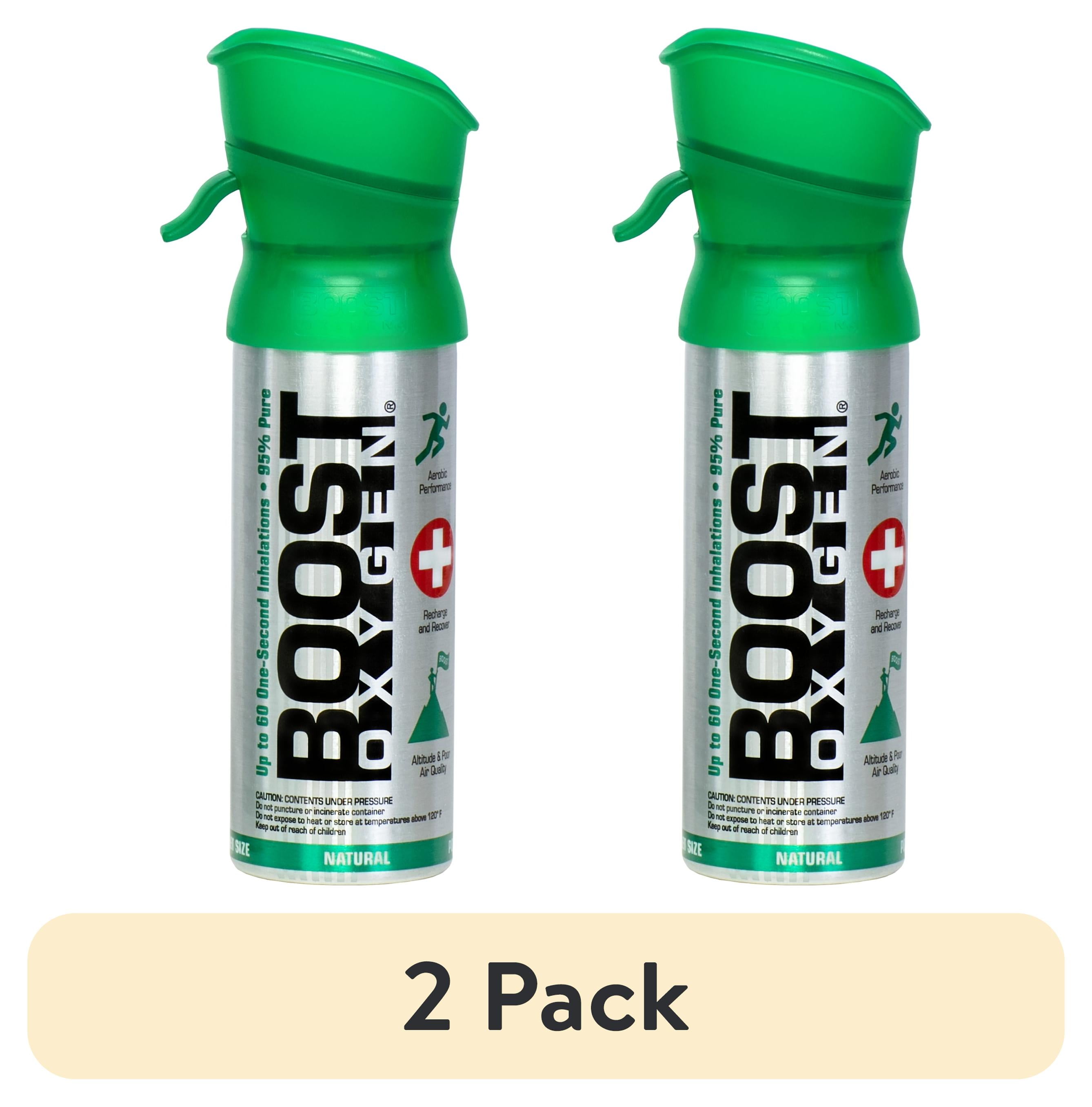 (2 pack) Boost Oxygen Supplemental Canned Oxygen Natural Small 3 Liter ...