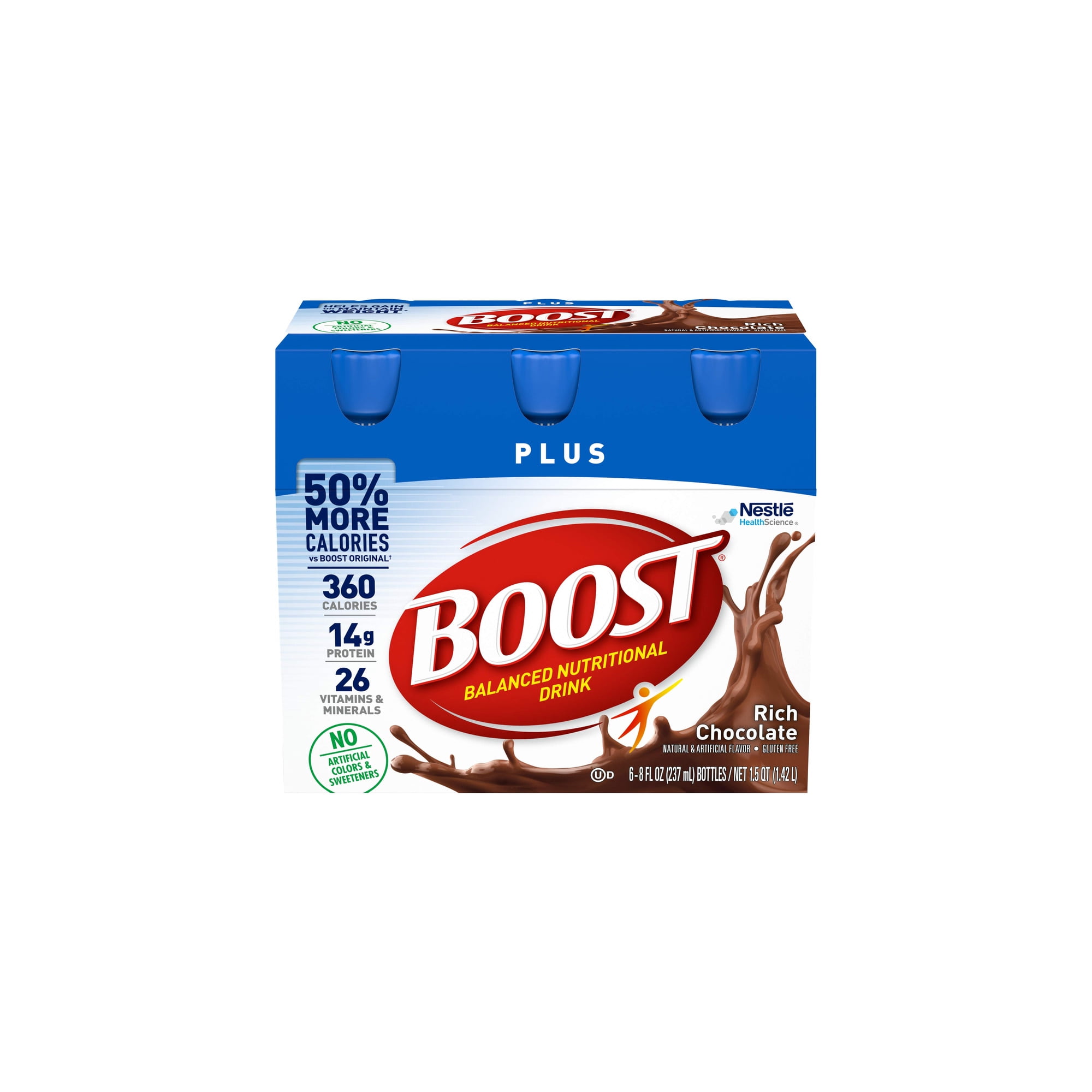 Boost Plus Nutritional Energy Drink Chocolate (Pack of 1) - Walmart.com