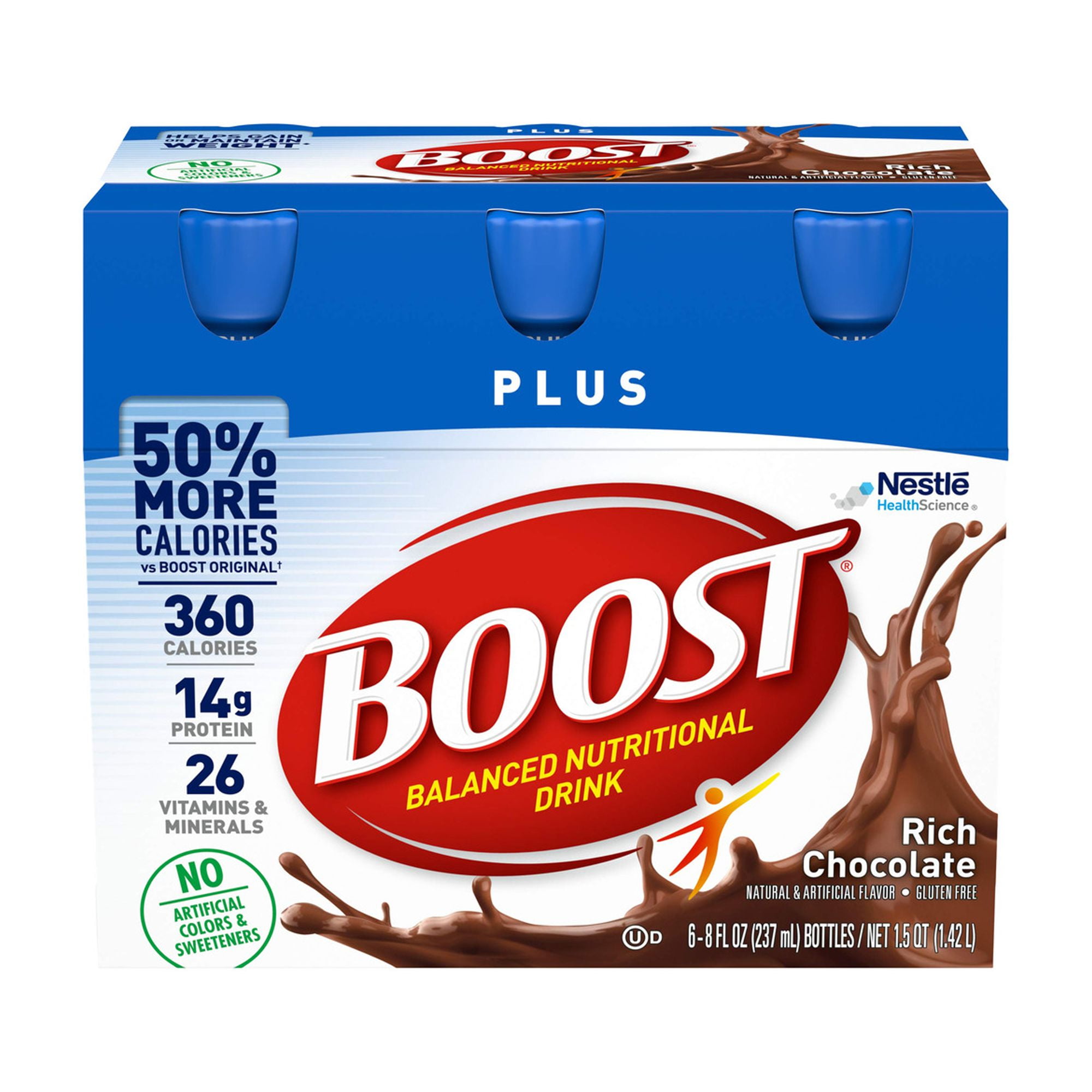 Boost Plus Nutritional Energy Drink Chocolate (Pack of 5) - Walmart.com