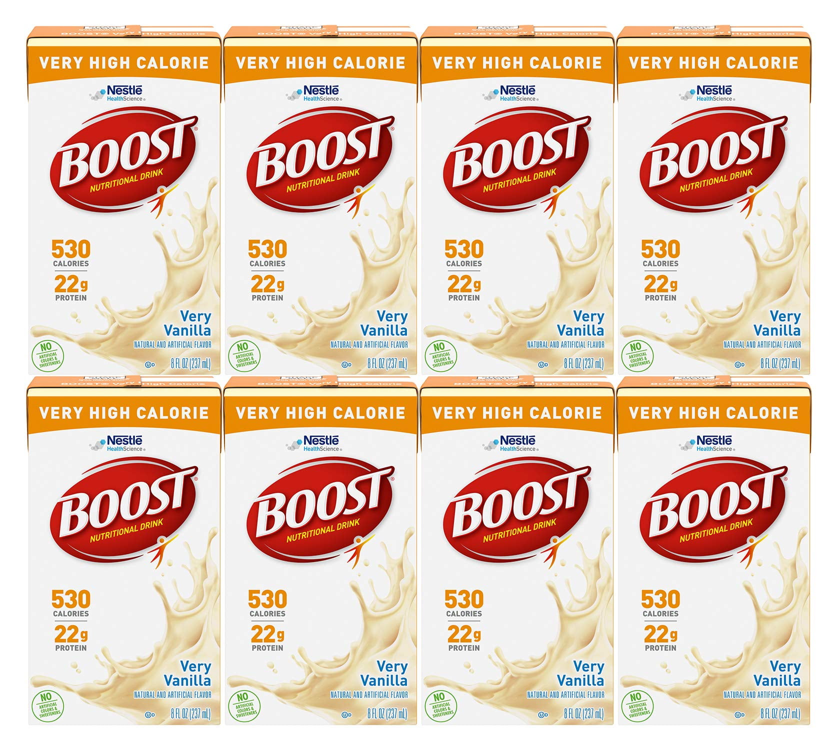 Boost VHC Vanilla 8oz Brikpaks - 8 Pack - Walmart.com