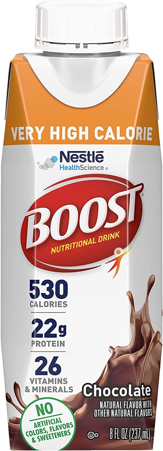BOOST Very High Calorie Nutritional Drink, 8 FL OZ, Chocolate 54ct ...