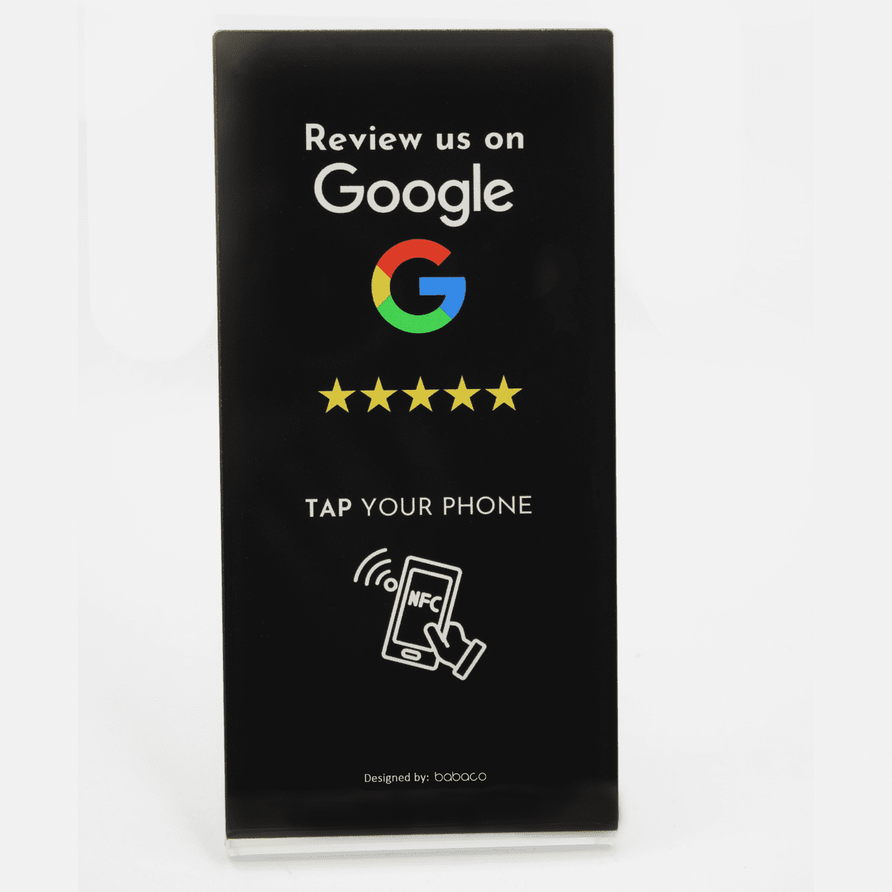 Boost Your Business Tap NFC Stand for Google reviews, All Phones ...