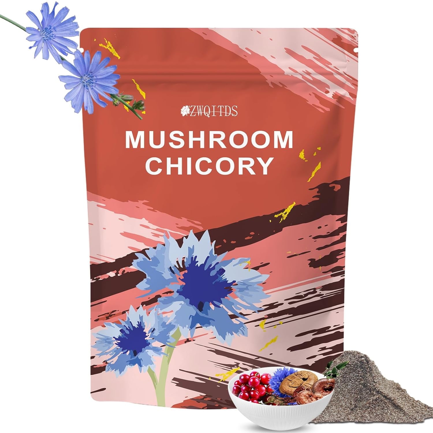 Boost Your Energy, Aid Digestion and Sleep Well with Mushroom Chicory Blend (30 Servings ...