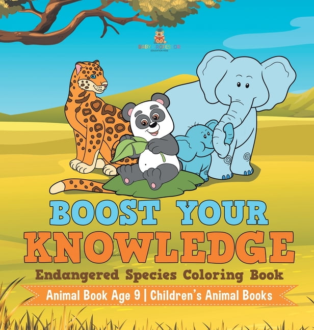 Boost Your Knowledge: Endangered Species Coloring Book - Animal Book ...