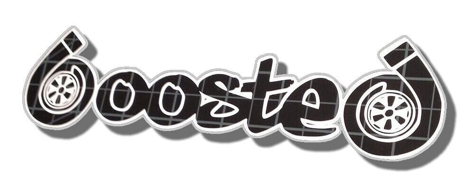 Boosted JDM Sticker Decal Turbo Vinyl 8" Inches Long Model: 600sted ...