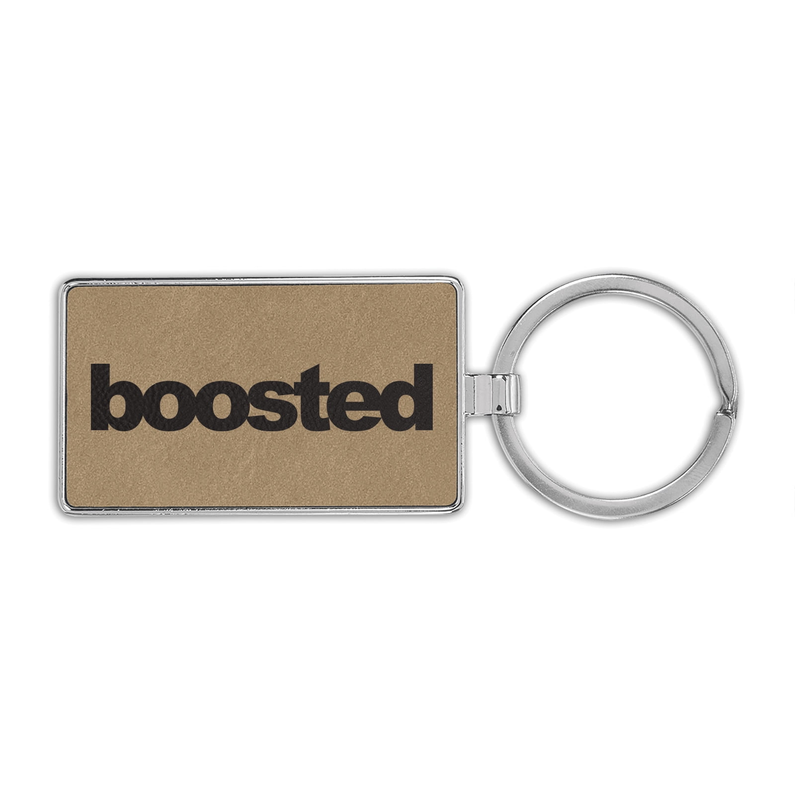 Boosted Premium Leatherette Keychain jdm turbo - Light Brown - Walmart.com