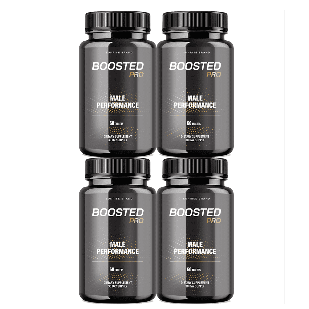 Boosted Pro Pills for Men, Supports T-Levels and Boosts Energy - 4 Pack ...