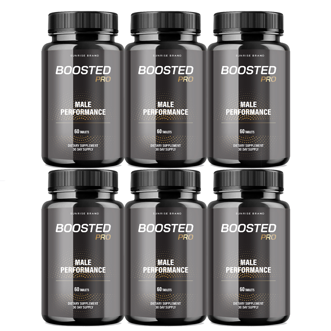 Boosted Pro Pills for Men, Supports T-Levels and Boosts Energy - 6 Pack ...