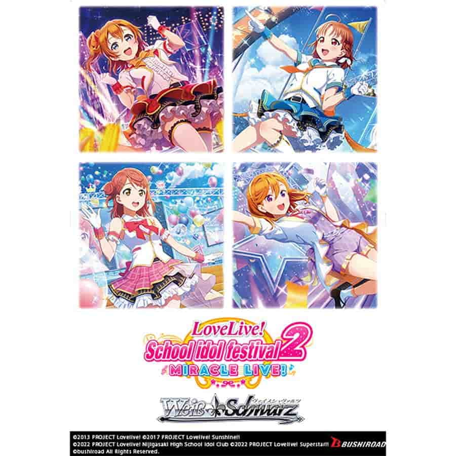 Weiss Schwarz Trading Card Game Love Live School idol festival 2 MIRACLE LIVE! Booster Box (16 ...